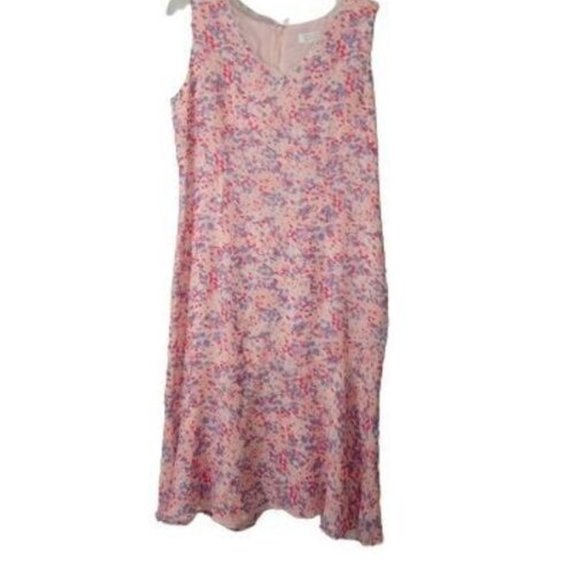 Christopher & Banks | Dresses | Christopher Banks Speckled Pink Chiffon ...